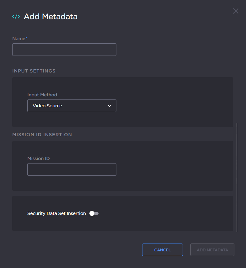 Adding New Metadata Sources